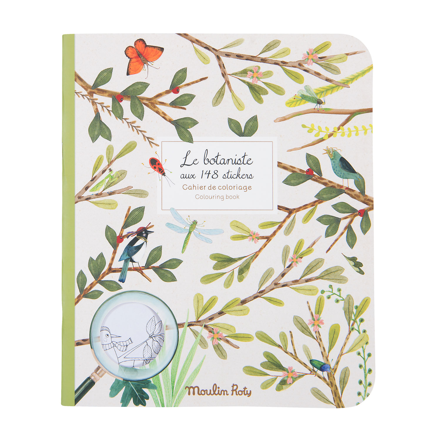 Le Jardin botanist sticker book - Moulin Roty - Little Snail