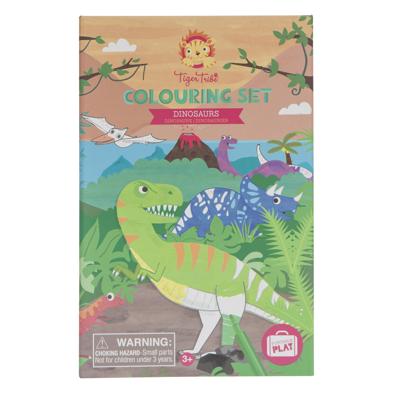 Colouring set Dinosaurs - Tiger Tribe - Little Snail