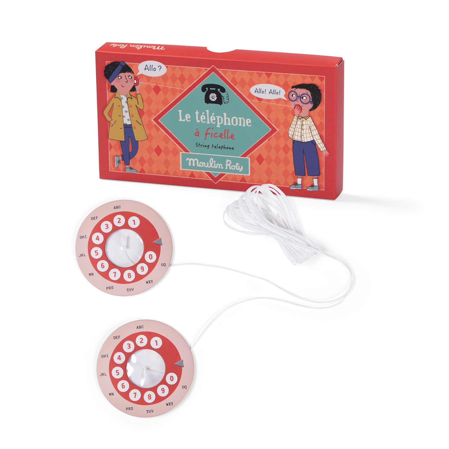 Les Petites Merveilles string telephone - Moulin Roty - Little Snail