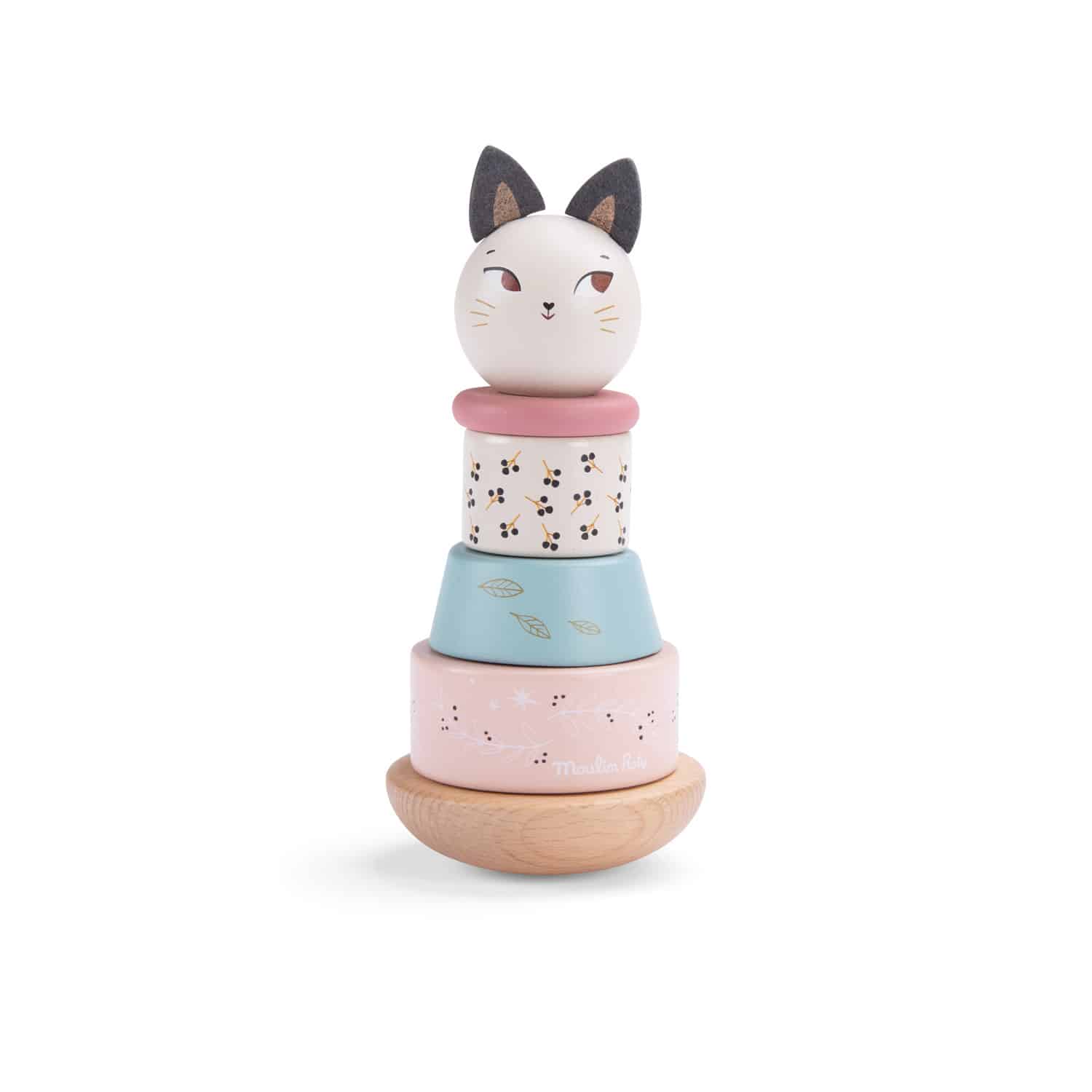 Apres la Pluie roly poly stacking cat - Little Snail